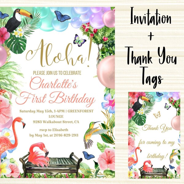 Aloha Invitation - Etsy
