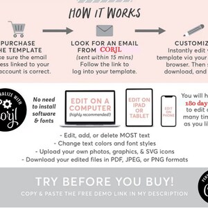 Editable DIY Tri-fold Program Template, Quinceañera Invitation, Purple ...