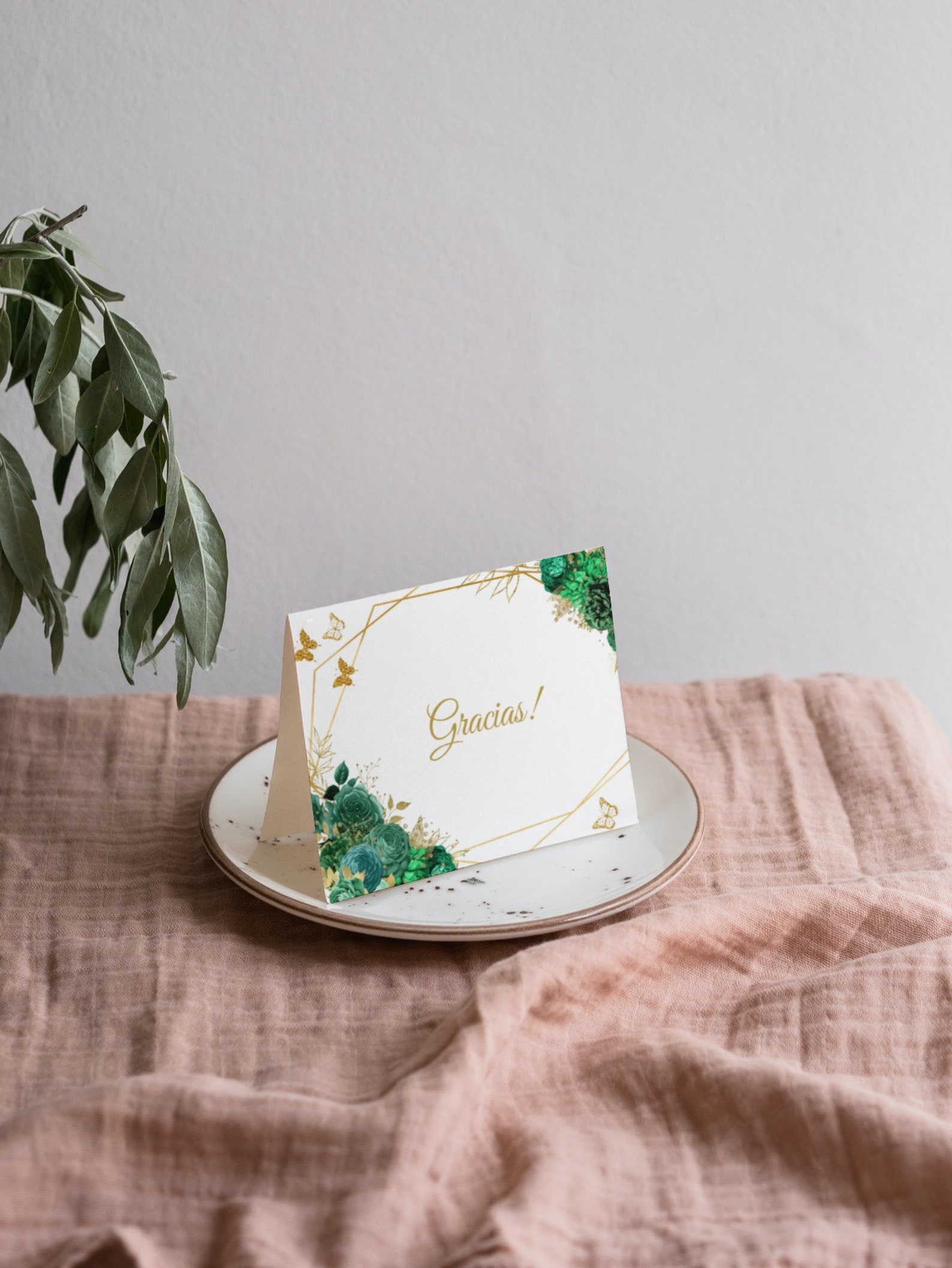 Emerald Green and Gold Floral Welcome Sign, Quinceañera, Sweet 16 ...