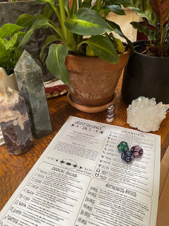 Astrology Dice Guide PDF Great for Zodiac & Divination - Etsy Canada