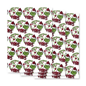 Grinchmas Wrapping Paper Sheets - Etsy