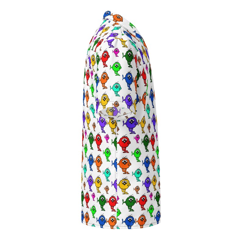 Old School Fuzzy Middle Finger Guy Unisex Button Shirt - Etsy