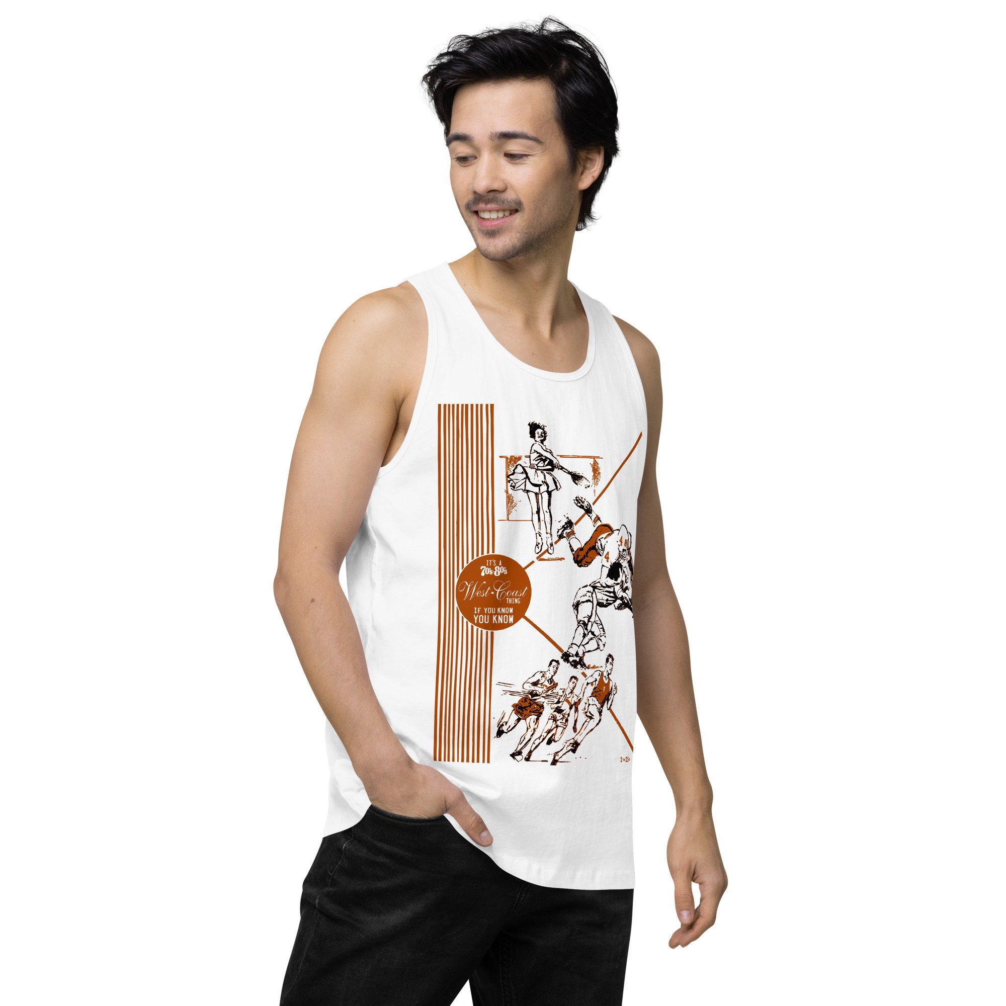 Old School Two Sided Mens Premium Tank Top - Etsy