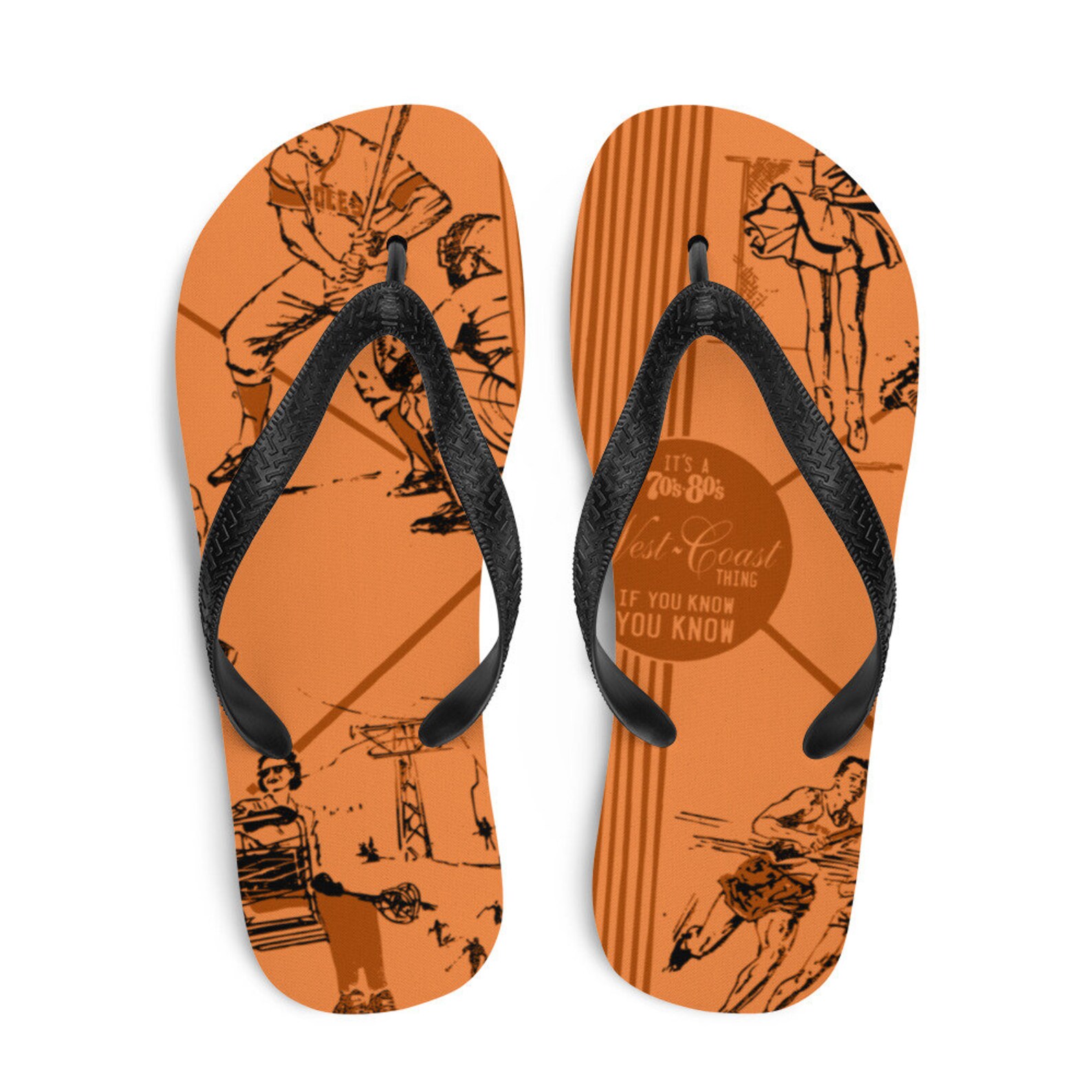 70's-80's Old School Flip-flops - Etsy