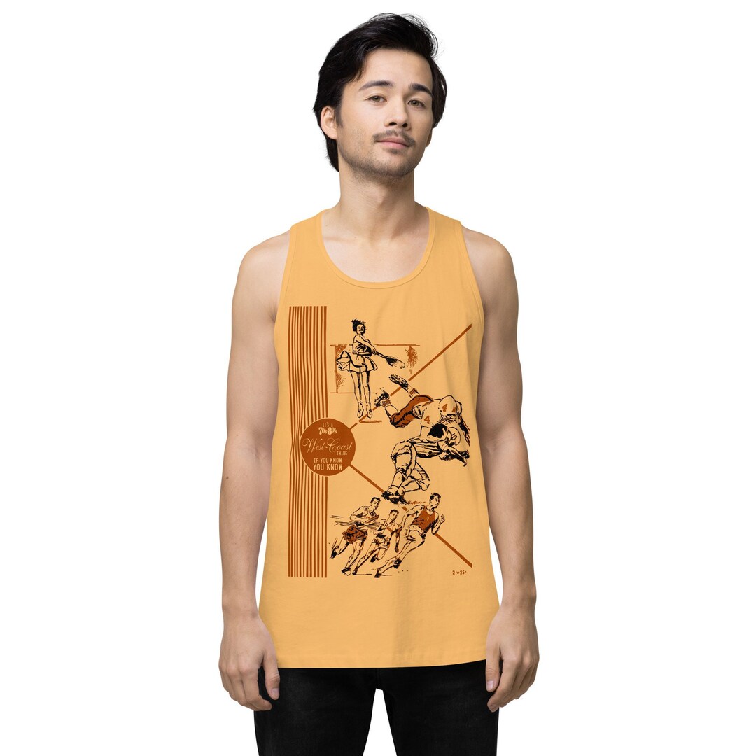 Old School Two Sided Men’s Premium Tank Top - Etsy