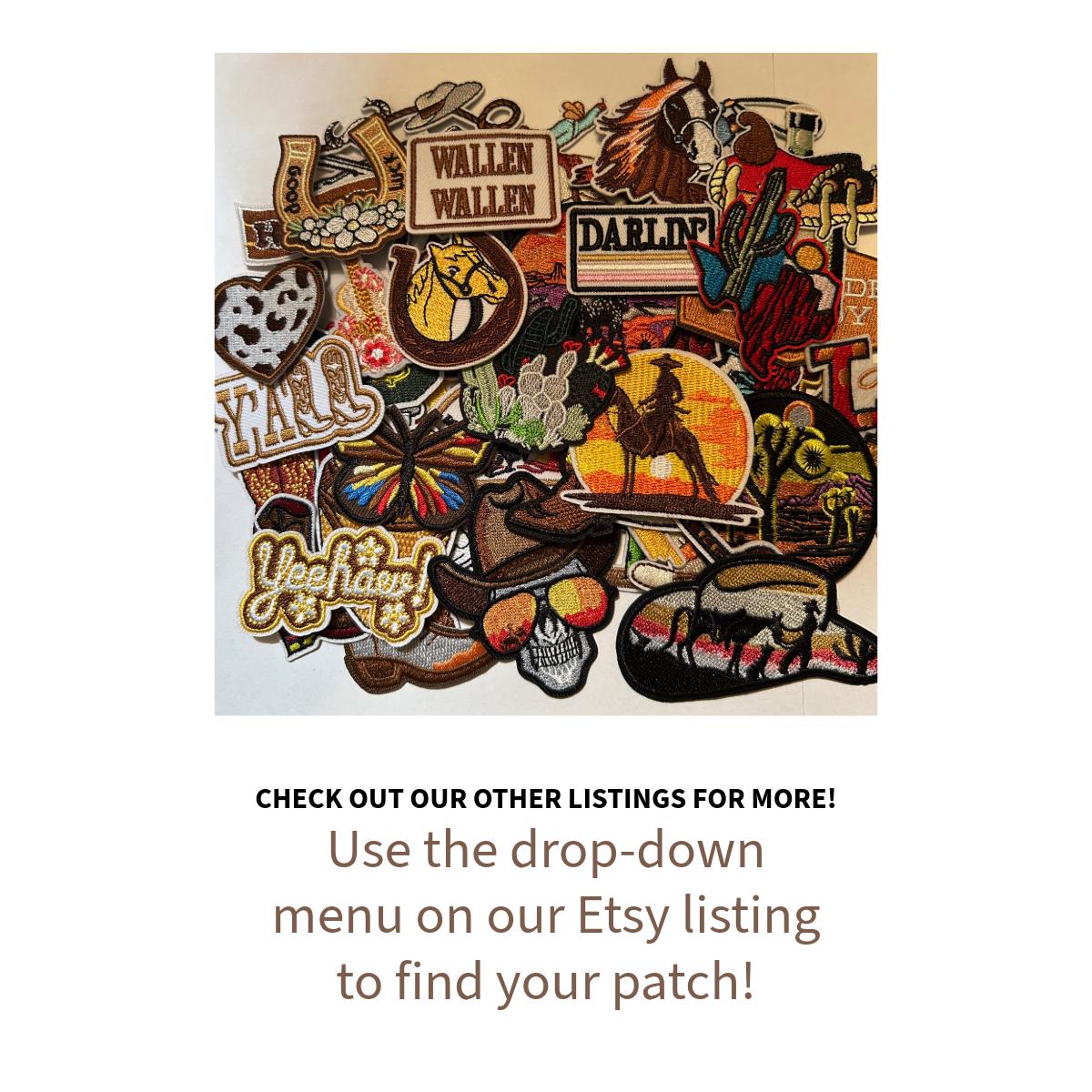 Western Cowboy Iron on Patches, Wild West, Cowgirl, Country Music ...