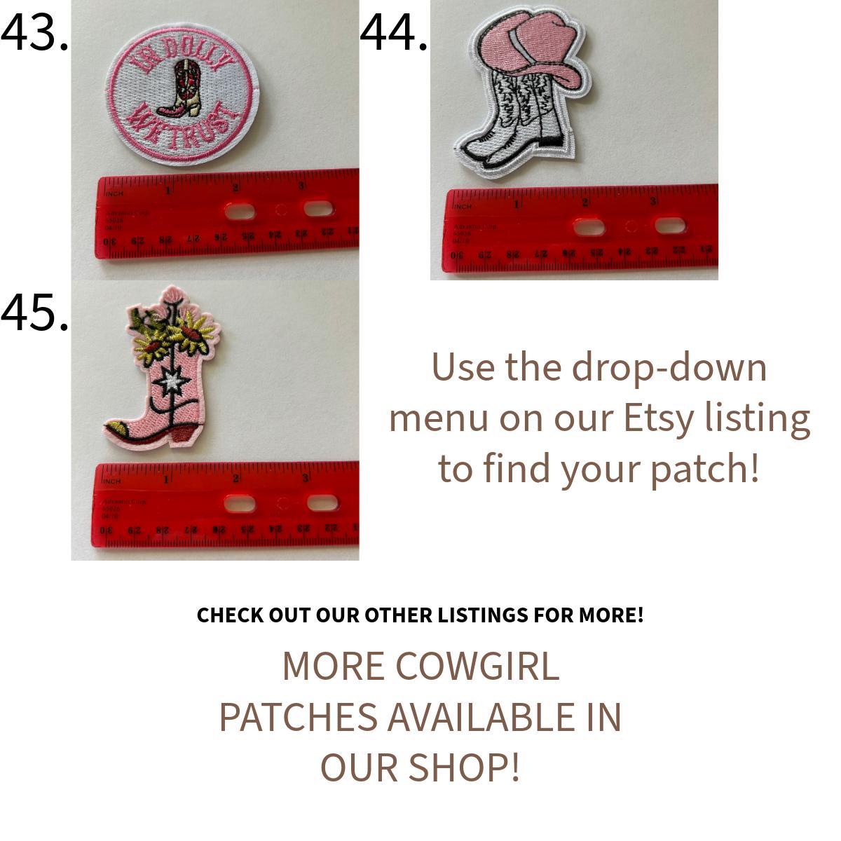 Pink Cowgirl Patches for Trucker Hat Western - Rodeo - Cowboy ...