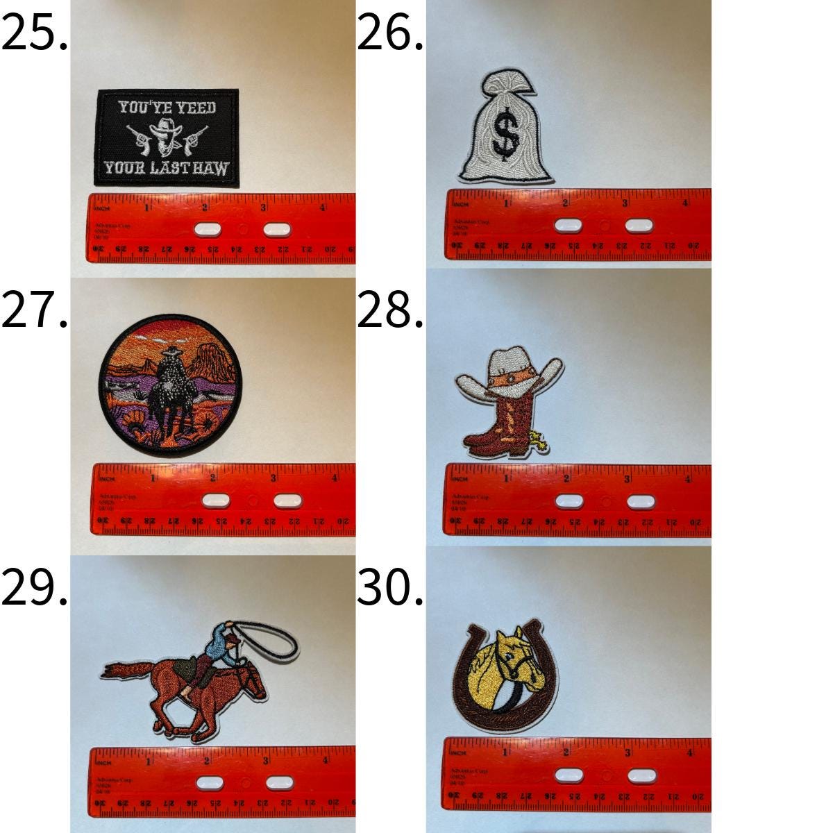 Western Cowboy Iron on Patches, Wild West, Cowgirl, Country Music ...