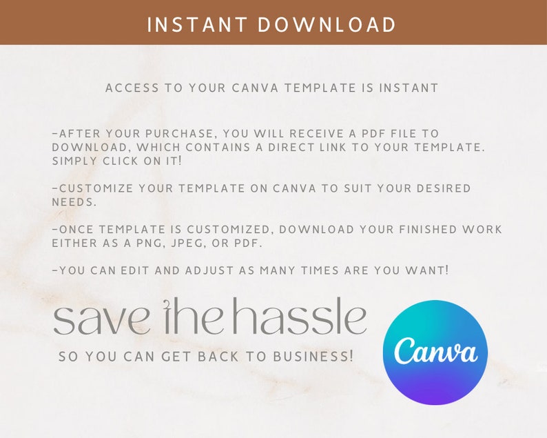 Clay Service Menu Template Bundle - Canva Template/download - Etsy