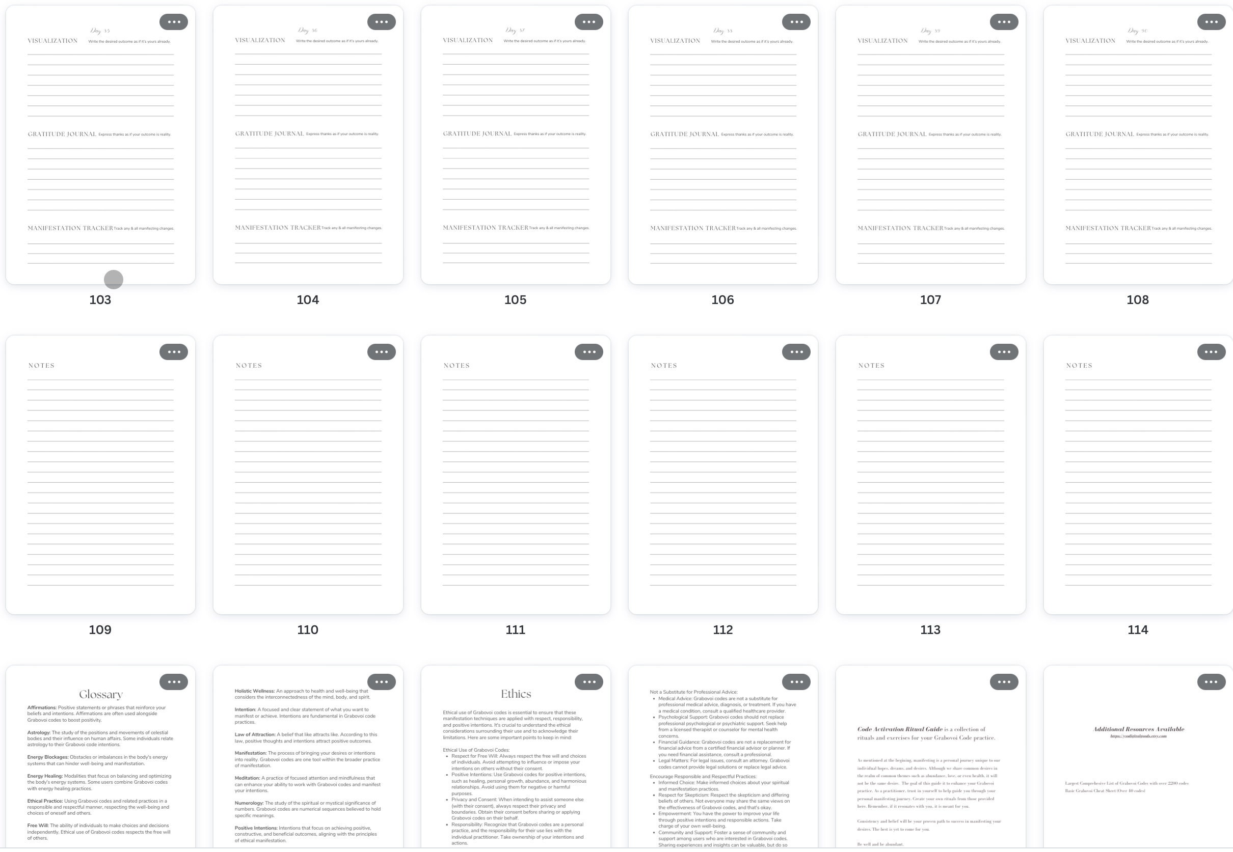 Grabovoi Code User Guide Workbook: 90 Day Practice - Etsy