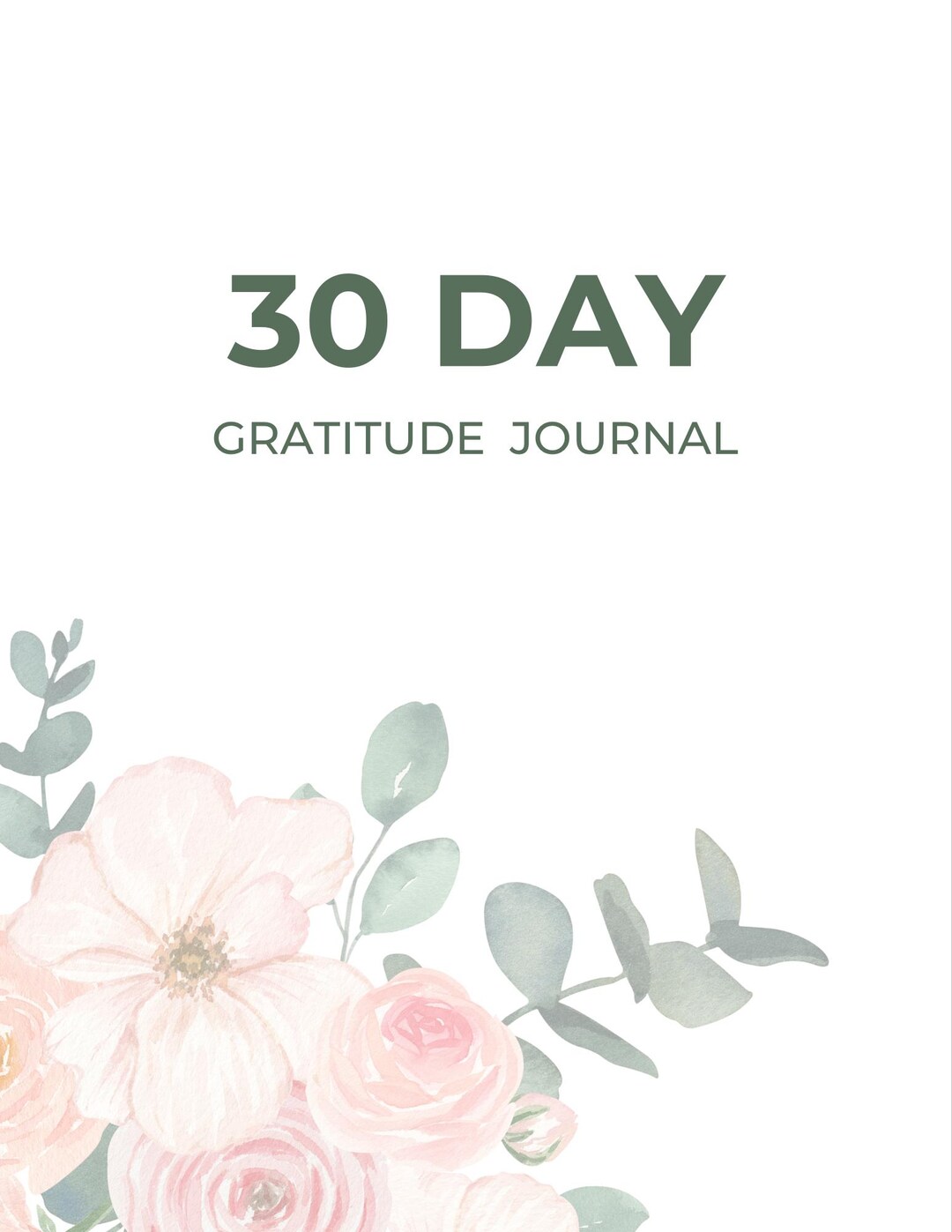 30-day Gratitude Journal With Extra Reflection Prompts | Guided Daily ...