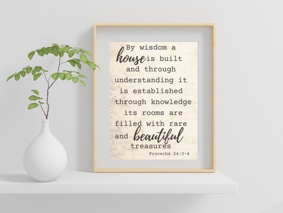 Proverbs Printable Instant PDF and PNG Download 18x24 and - Etsy