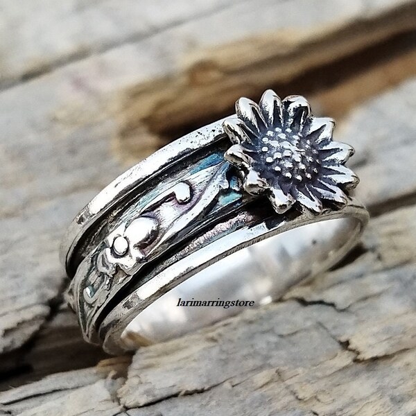 Sunflower Ring - Etsy