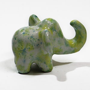 Miniature Ceramic Elephant - Collectible Figurine - Etsy