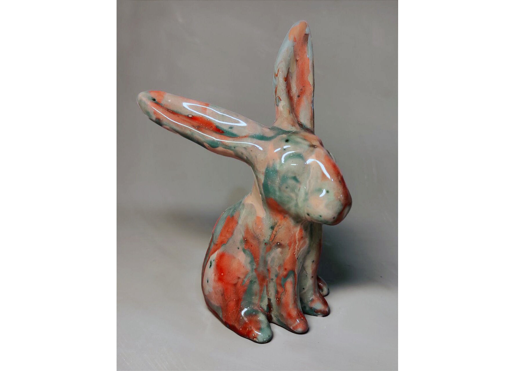 Marble Rabbit, Miniature Rabbit Figurine, Easter Bunny Figurine, Rabbit ...