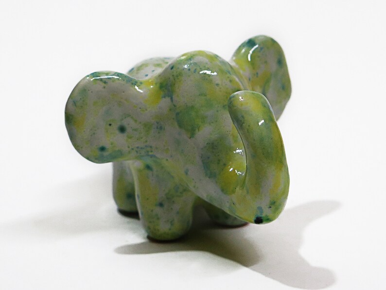 Miniature Ceramic Elephant - Collectible Figurine - Etsy