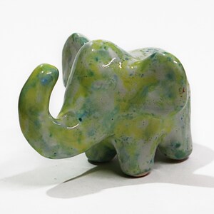 Miniature Ceramic Elephant - Collectible Figurine - Etsy