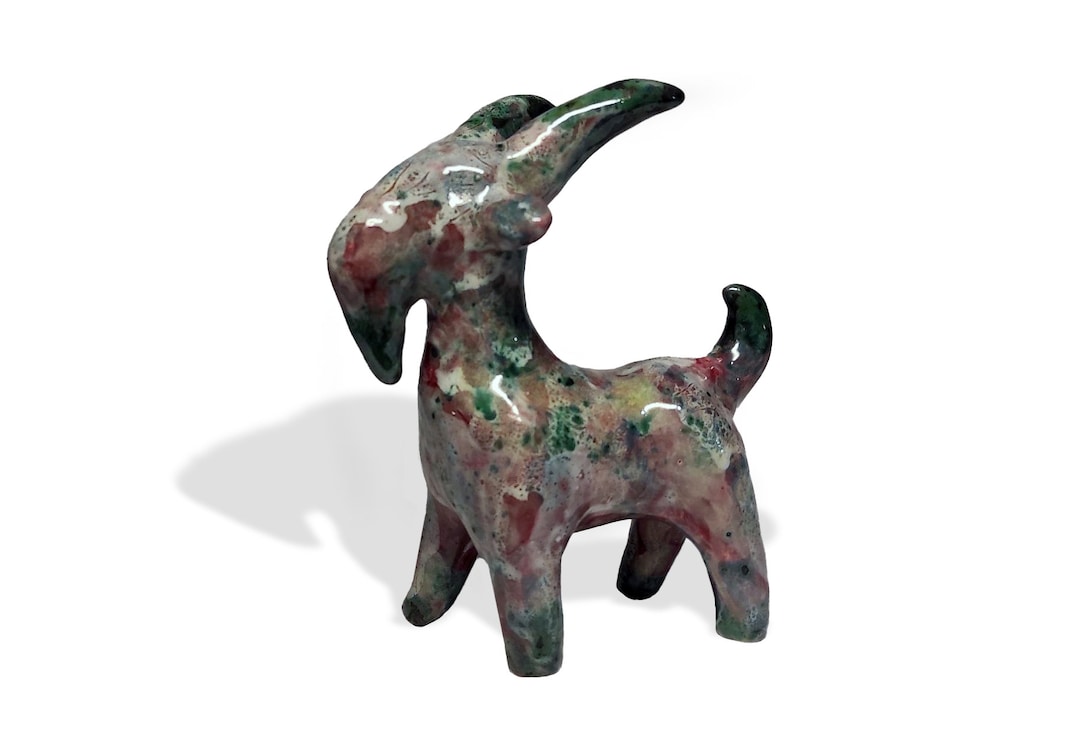 Marble Mountain Goat, Baby Goat Figurine, Goat With Beard, Goat Color ...