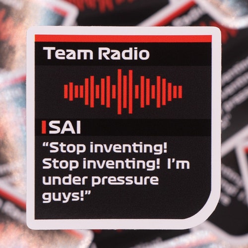 Carlos Sainz stop Inventing Stop Inventing - Etsy Australia