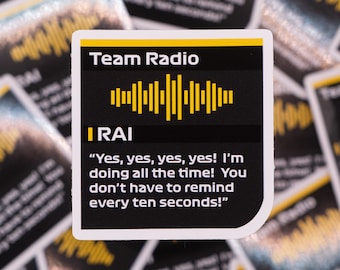 Kimi Raikkonen i Know What to Do Formula 1 Radio Message F1 Waterproof ...