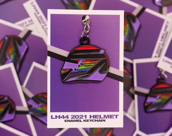 Lewis Hamilton Keyring 2021 Love is Love Formula 1 Helmet Enamel ...