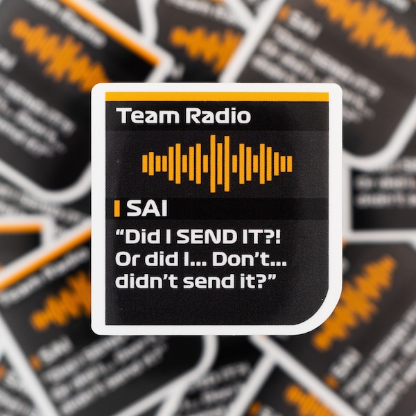 Radio Message F1 Sticker - Etsy