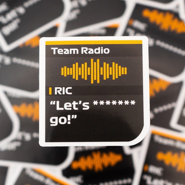 Radio Message F1 Sticker - Etsy
