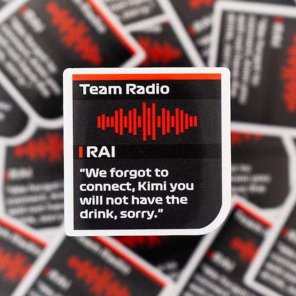 Radio Message F1 Sticker - Etsy