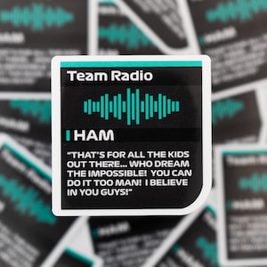 Lewis Hamilton ''HAM'' Name Tag Mercedes - Etsy