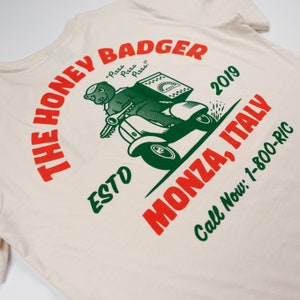 The Honey Badger Pizza - Monza, Italy T-shirt / Daniel Ricciardo ...