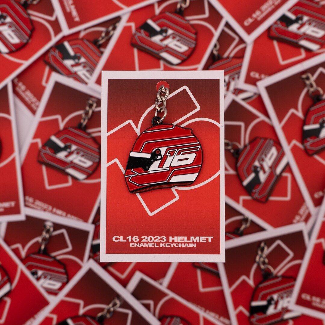 Charles Leclerc Keyring 2023 Formula 1 Helmet Enamel Keychain F1 ...