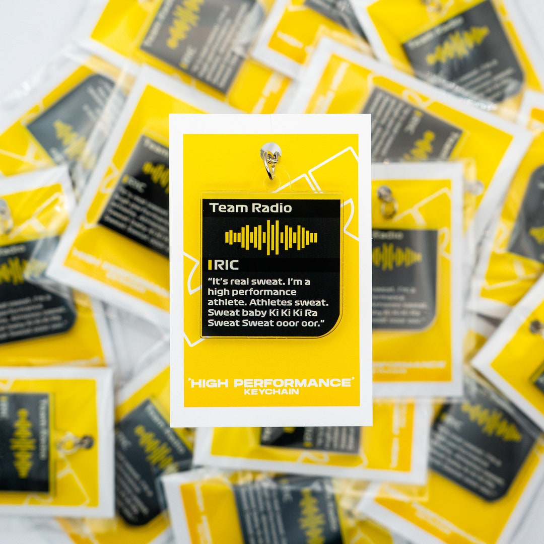 Daniel Ricciardo "i'm a High Performance Athlete" Radio Message Acrylic ...