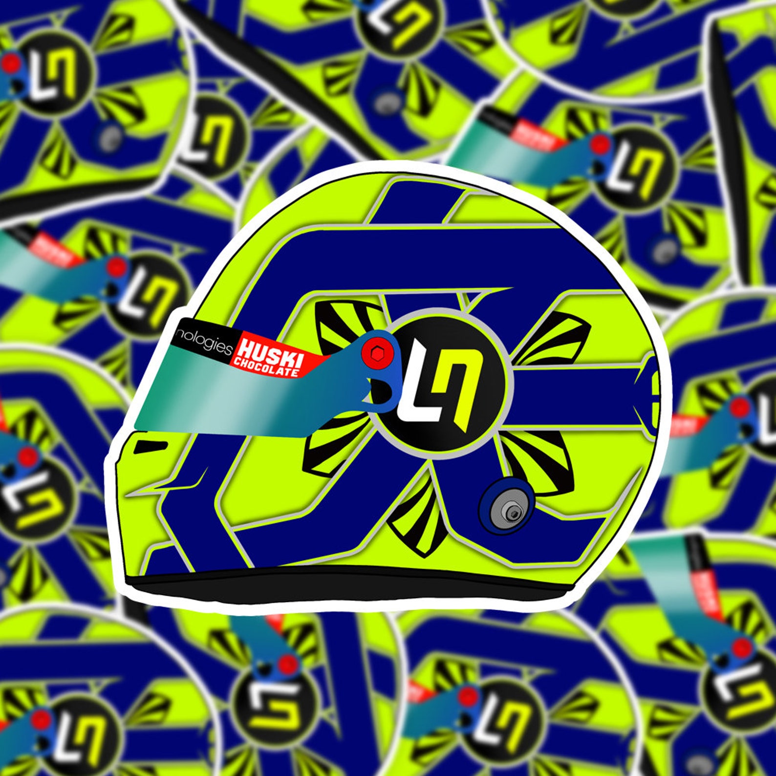 Lando Norris F1 2021 Formula 1 Helmet Sticker | Etsy