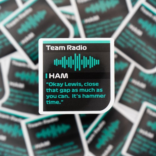 Lewis Hamilton in IN In Formula 1 Radio Message F1 - Etsy