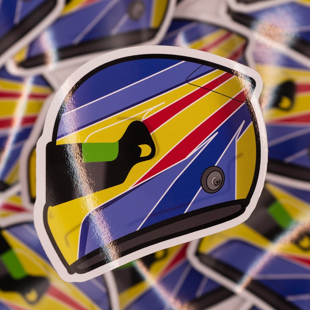 Fernando Alonso F1 2021 Formula 1 Helmet Waterproof Sticker - Etsy