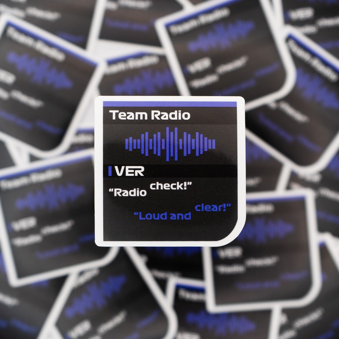 Max Verstappen radio Check Formula 1 Radio Message F1 Waterproof ...