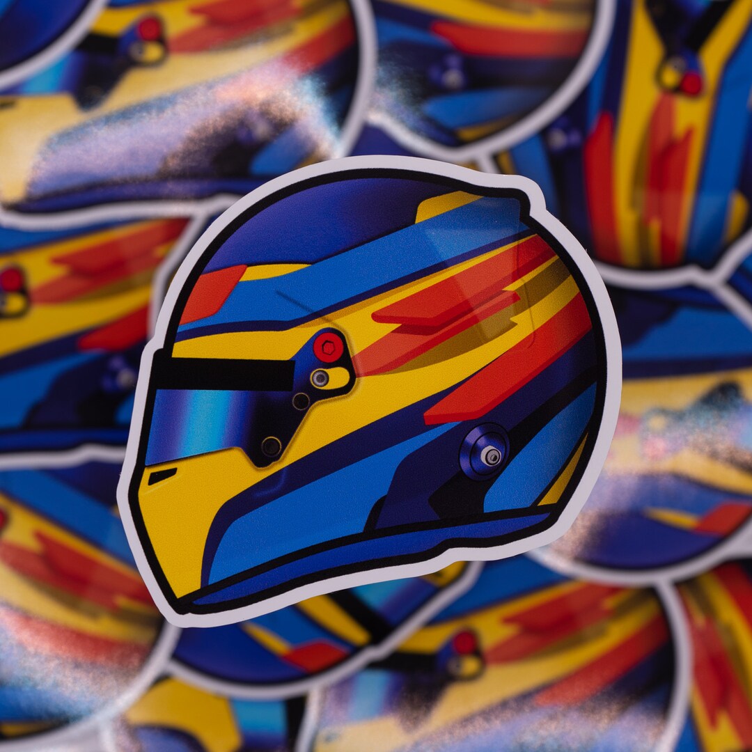 Fernando Alonso 2022 Formula 1 F1 Helmet Waterproof Sticker - Etsy