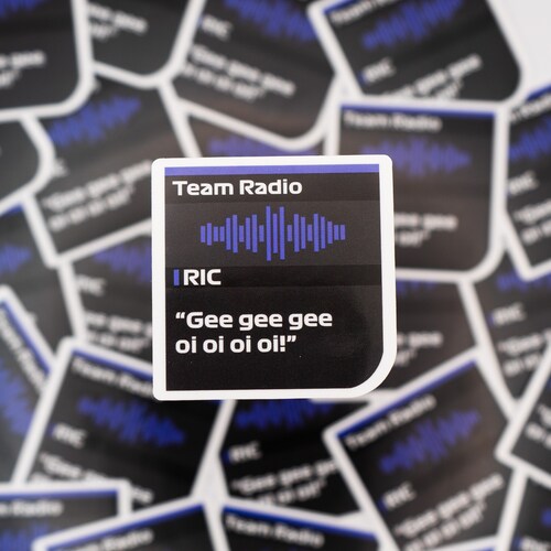 Daniel Ricciardo gee Gee Oi Oi Formula 1 Radio - Etsy