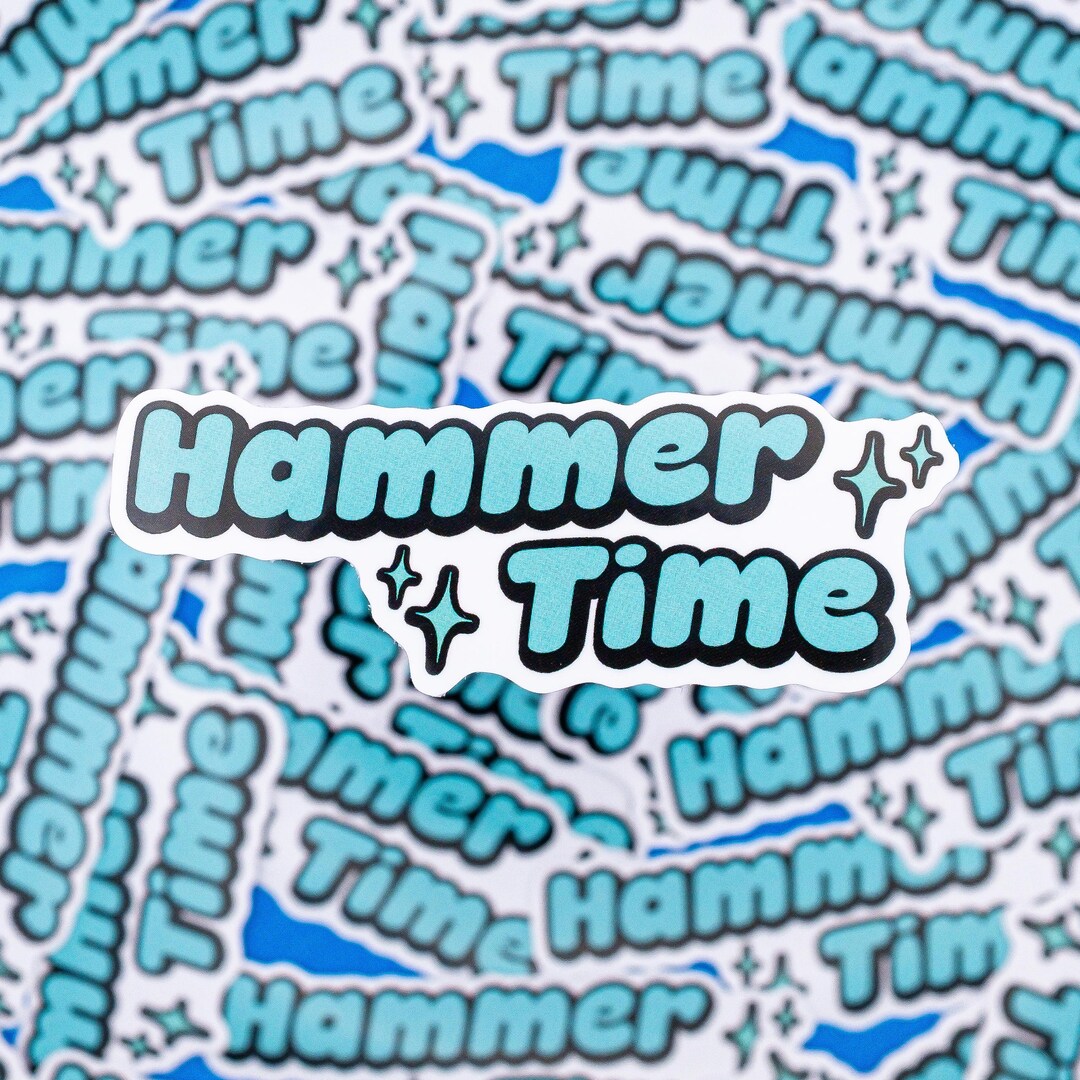 Lewis Hamilton 'hammer Time' Sparkle Sticker | Quote, Sticker, Fun ...