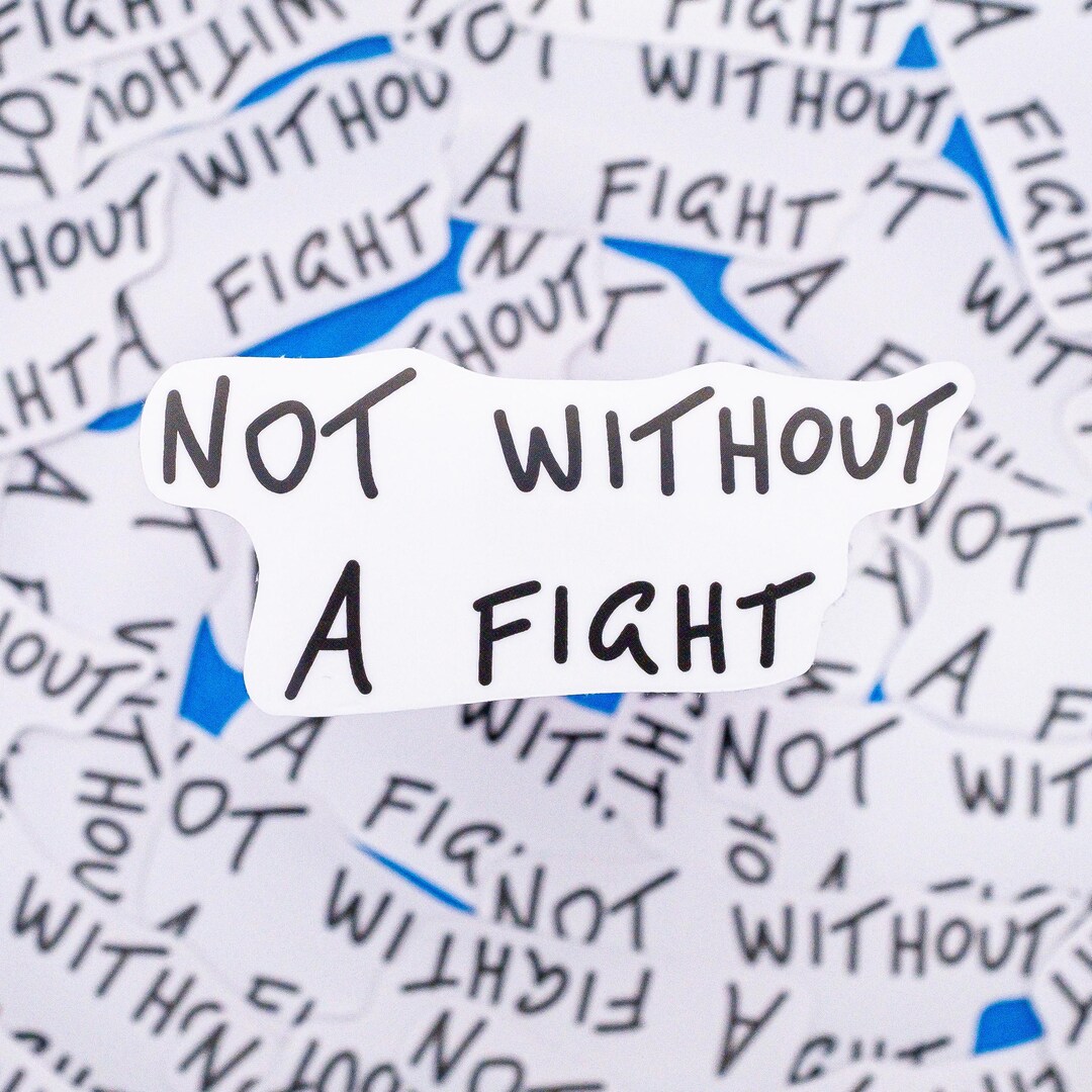 Daniel Ricciardo "not Without a Fight" Clear Sticker | F1 Quote ...