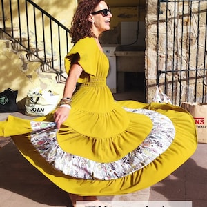 Chloe Tiered Ruffle Dress Sewing Pattern - Etsy