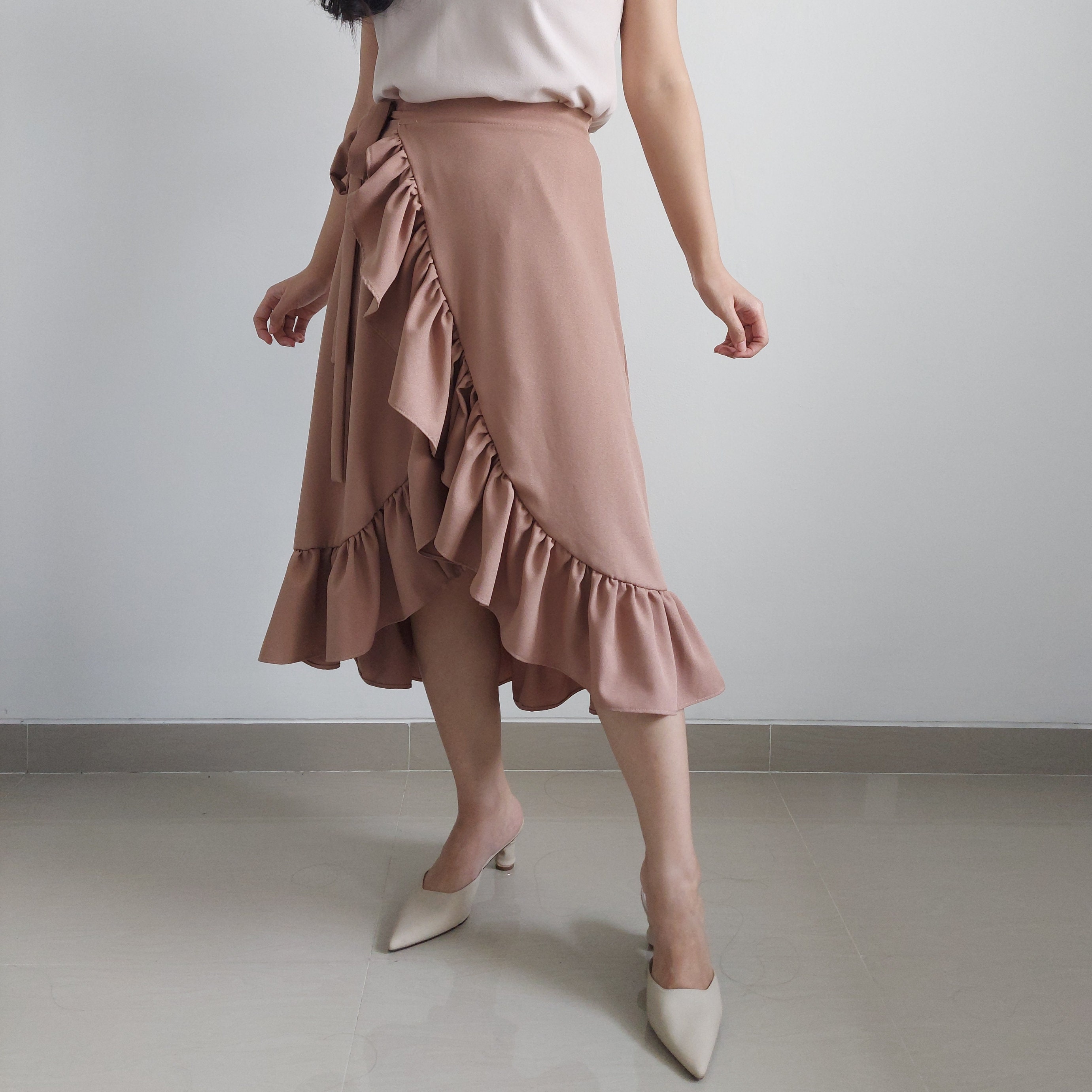 LUCA Ruffle Wrap Skirt | PDF Sewing Pattern | US 06-18 - Etsy