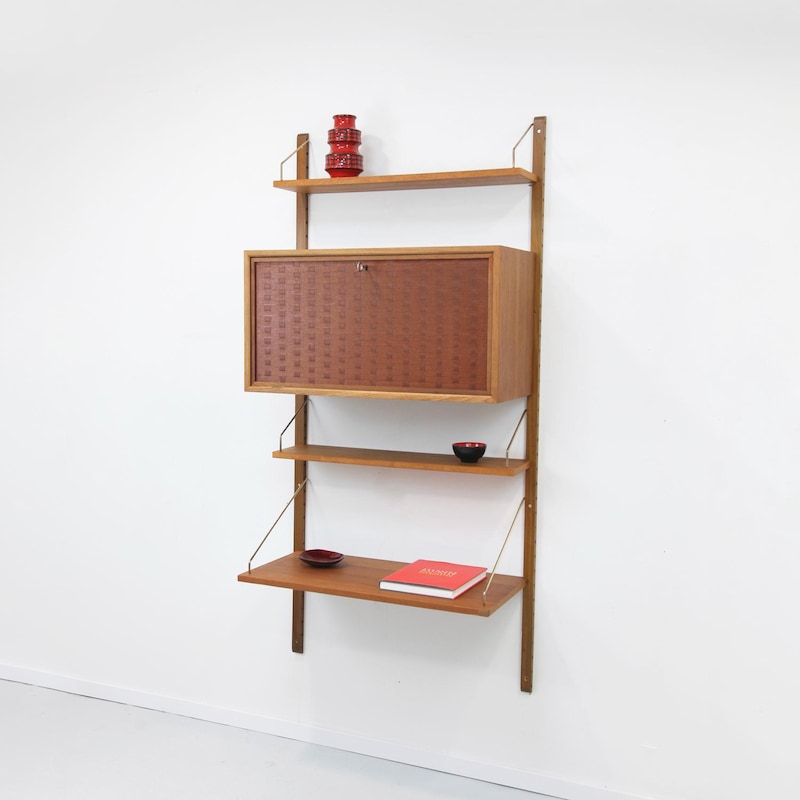 Teak Wall Unit Desk - Etsy
