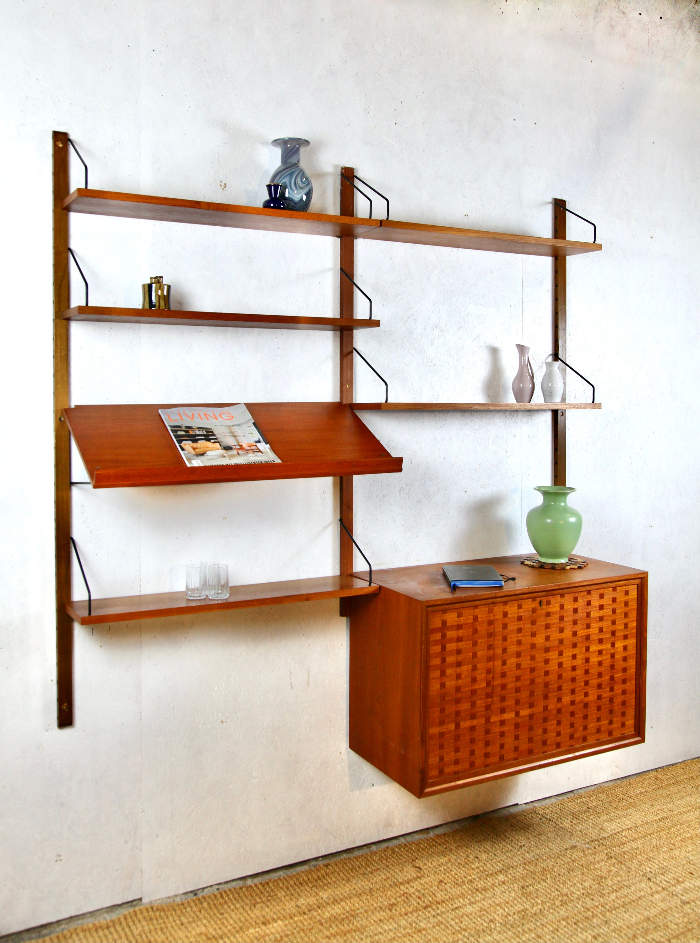 Reserved for LUC Wall Unit Poul Cadovius Royal System Shelving system Teak shelf modular shelving system Danish Design mid century