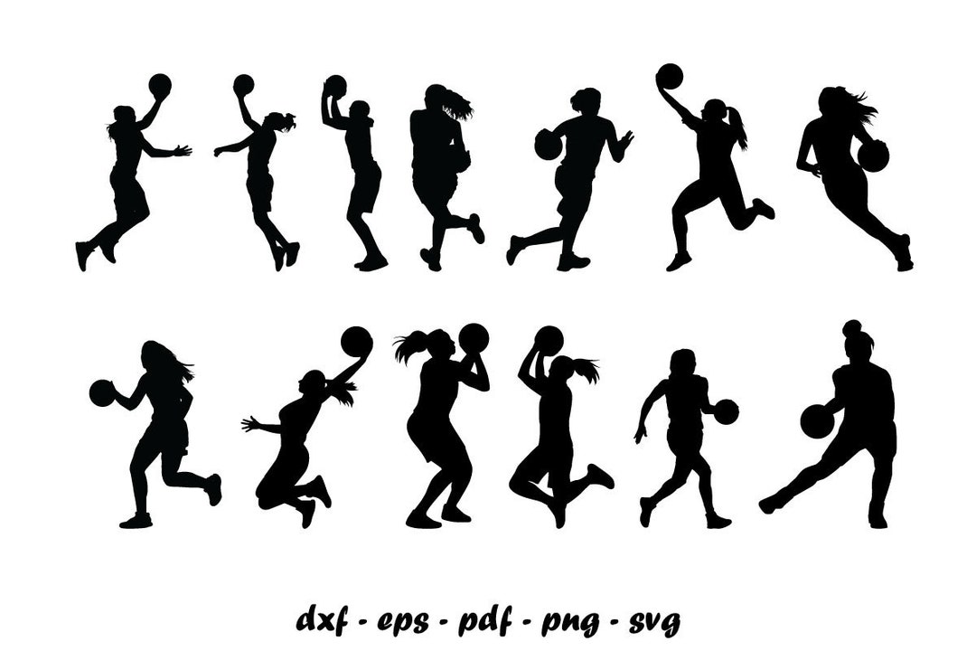 Basketball Girls Svg Bundle, Basketball Girl Svg Clipart, Digital ...