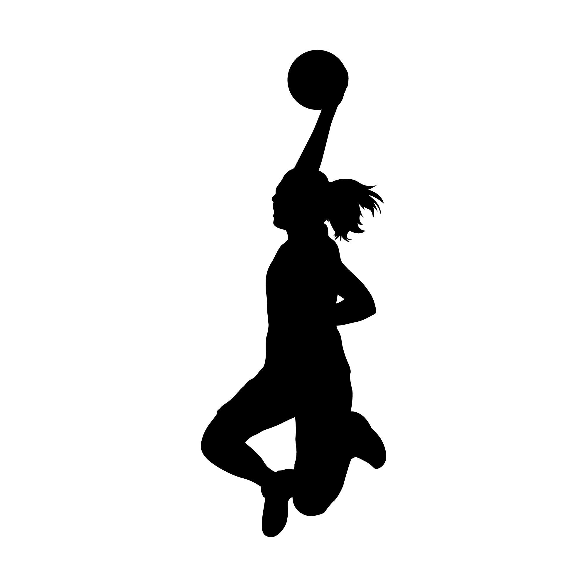 Basketball Girls Dunk Svg Bundle, Basketball Svg Clipart, Digital ...