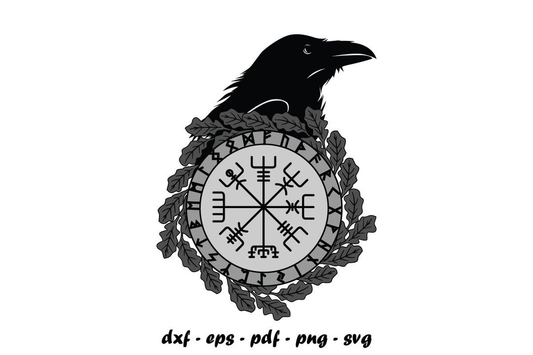 Vegvisir SVG Clipart Cut File, Viking Compass Vector, Digital Download ...