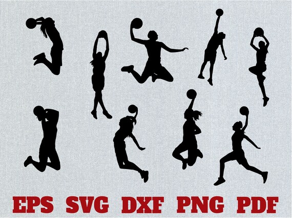 Basketball Girls Dunk Svg Bundle Basketball Svg Clipart | Etsy