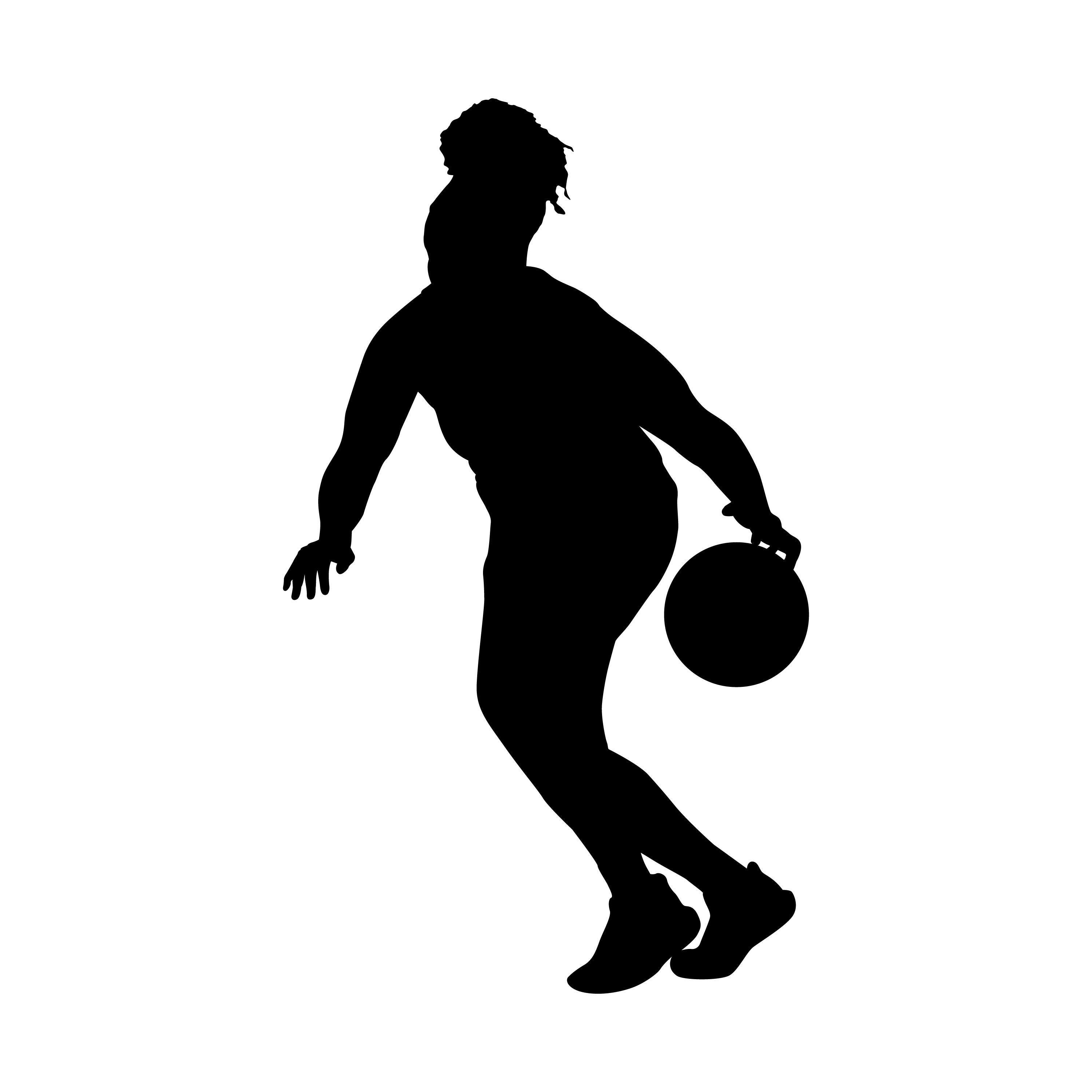 Basketball Girls 2 Svg Bundle, Basketball Girl Svg Clipart, Digital ...