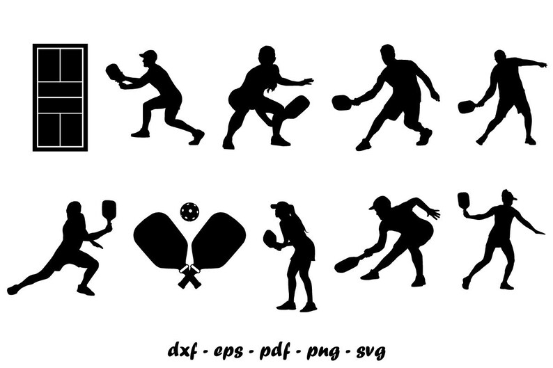 Pickleball Girls and Boys Svg Bundle, Pickleball Women Svg Clipart ...